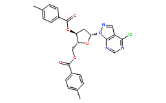4-Chloro-1-(3,5-di-O-toluoyl-2-deoxy-β-D-ribofuranosyl)pyrazolo[3,4-d]pyrimidine | CAS:91713-47 ...
